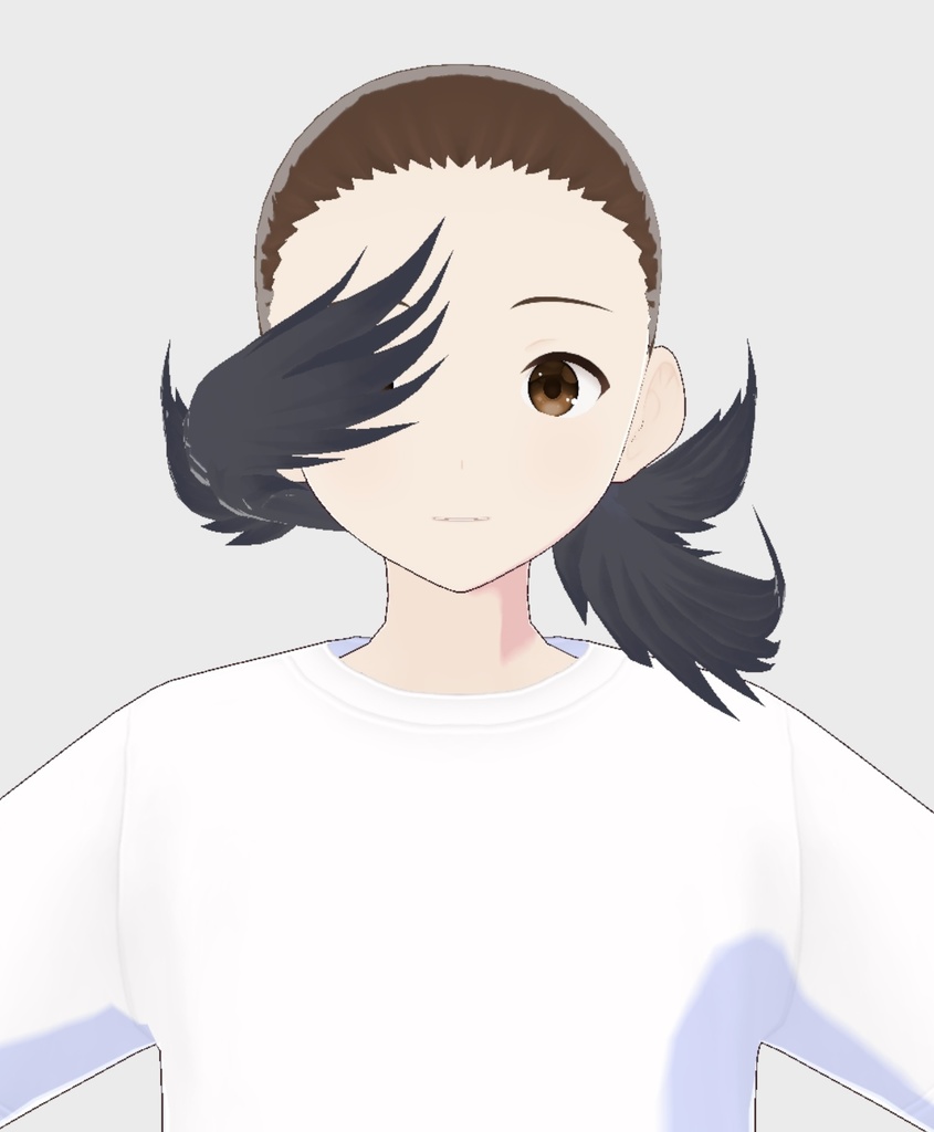 [VRoid] Head wings (black) - saripo - BOOTH