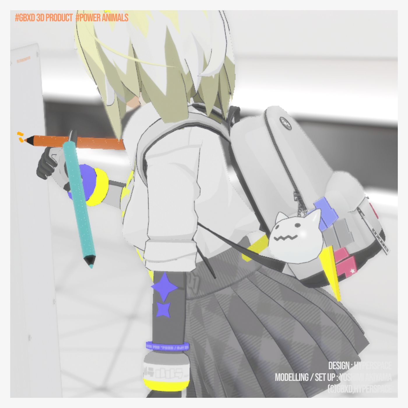 VRChat対応：バックパック（POWER ANIMALS） - DIMENSION GIRL - BOOTH