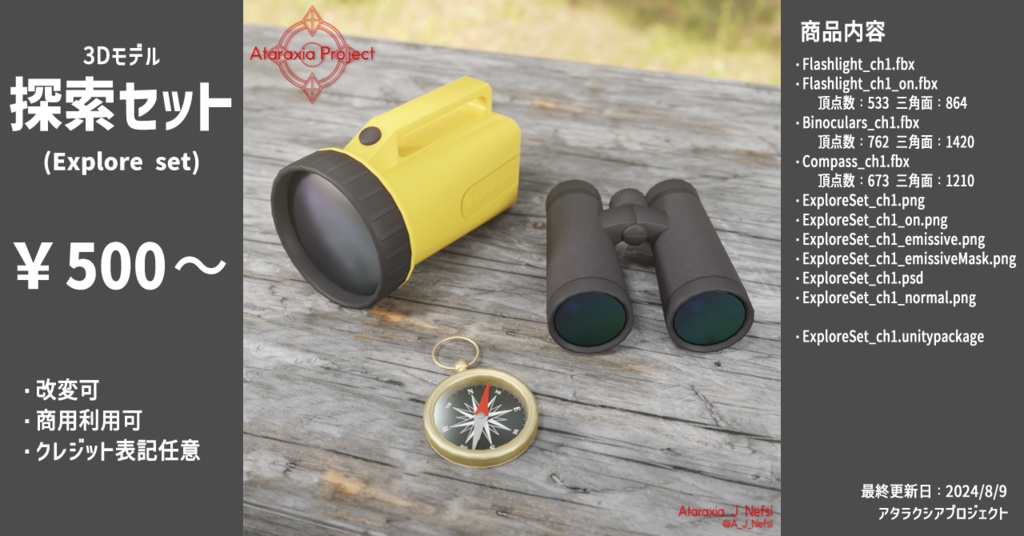 探索セット / Explore set - アタラクシアプロジェクト - BOOTH