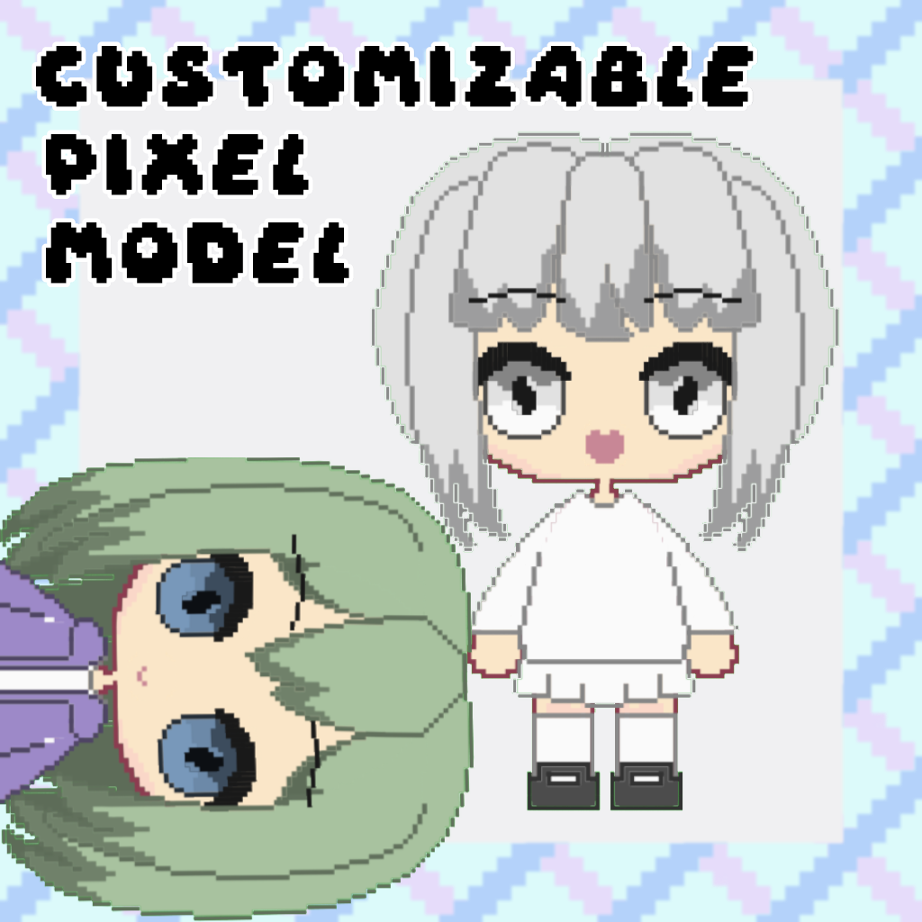 [Live2dモデル] Customizable Pixel Model - whiteaino - BOOTH