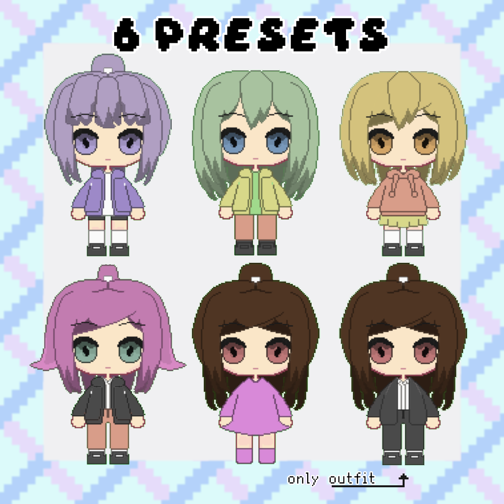 [Live2dモデル] Customizable Pixel Model - whiteaino - BOOTH