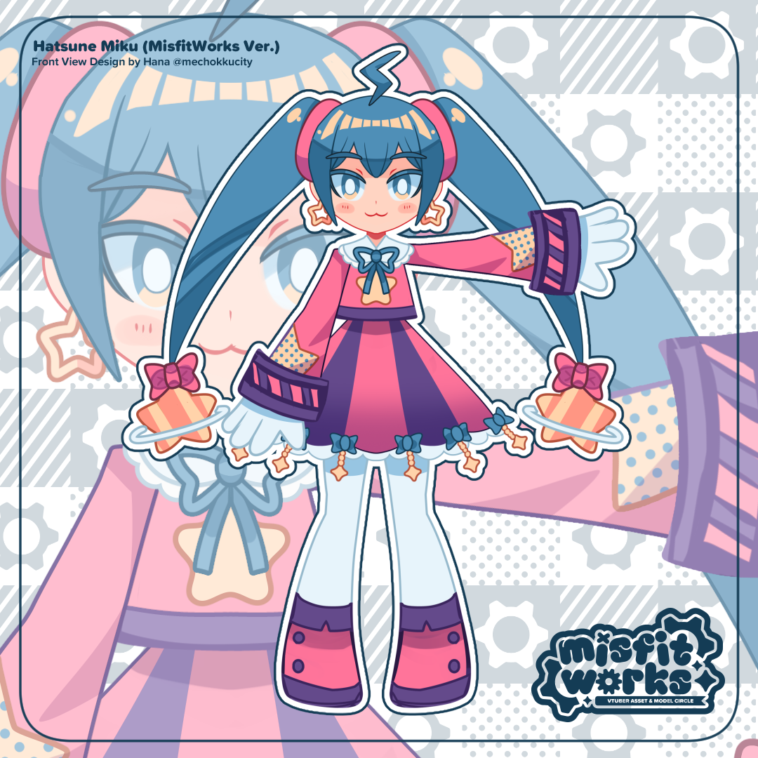 [無料/Free] MW Miku 3D Model [VRCHAT/VRM/VSF] - misfitworks - BOOTH