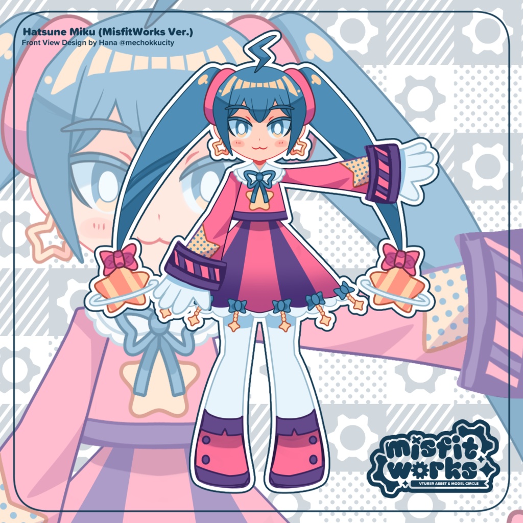 [無料/Free] MW Miku 3D Model [VRCHAT/VRM/VSF] - misfitworks - BOOTH