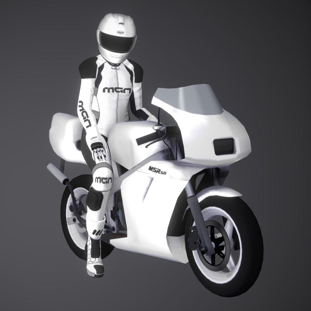 [VRchat想定] レーシングスーツ MG01 Rev2 - 夢幻電攻 - BOOTH