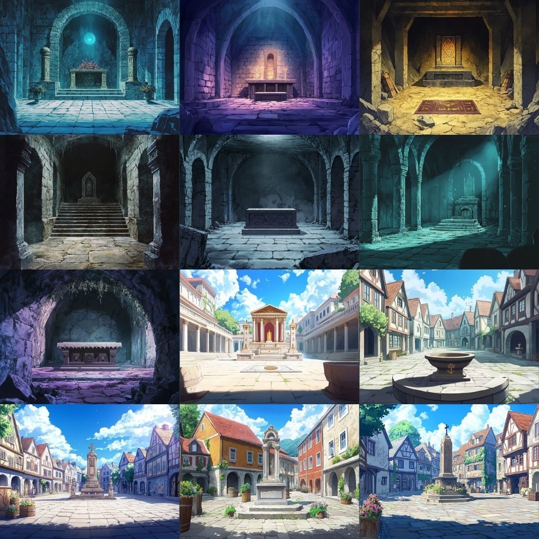 【TRPG背景素材】祭壇パック60枚｜ホラー・怪しい教団・海底・地下・広場・森・近未来 - 🪼くらげさんの背景素材 - BOOTH