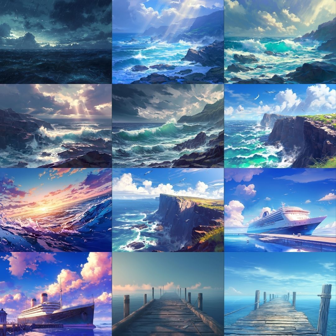 【TRPG背景素材】海パック160枚｜海中・深海・南国・鳥居・洞窟・桟橋・海辺etc - 🪼くらげさんの背景素材 - BOOTH