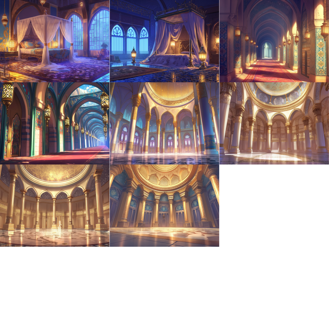 【TRPG背景素材】中東風80枚｜宮殿･城･街並み･部屋etc - 🪼くらげさんの背景素材 - BOOTH