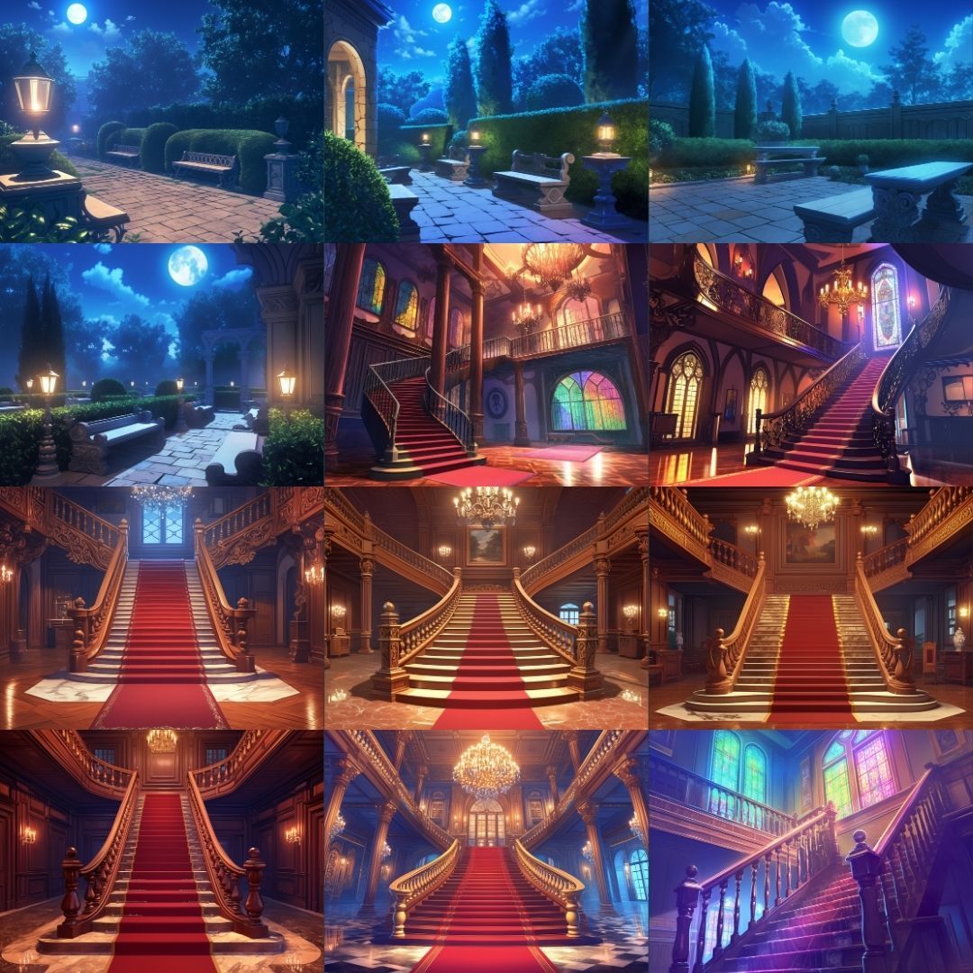 【TRPG背景素材】洋館250枚｜庭･寝室･外観･ダイニングルーム･浴室･会議室etc - 🪼くらげさんの背景素材 - BOOTH