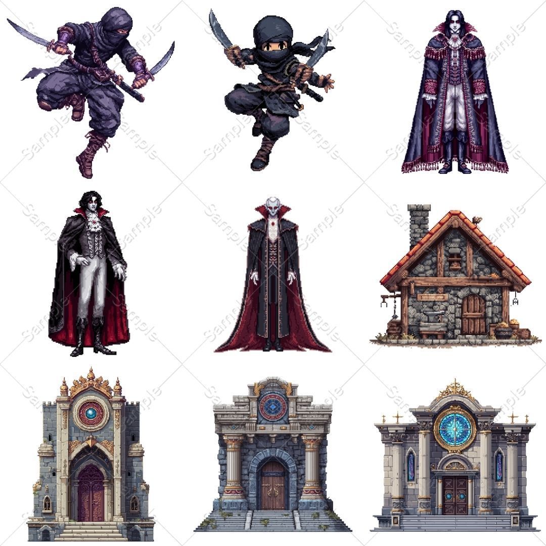 【透過済250点】ドット絵風アイテム[png]｜TRPG・ファンタジー・ゲーム・アイテム - 🪼くらげさんの背景素材 - BOOTH