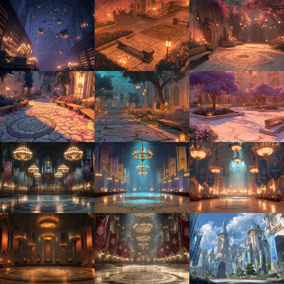 【TRPG背景素材】魔法の世界 135枚｜図書室・天文塔・遺跡・空中都市・神殿・時空・魔法学園・森etc - 🪼くらげさんの背景素材 - BOOTH