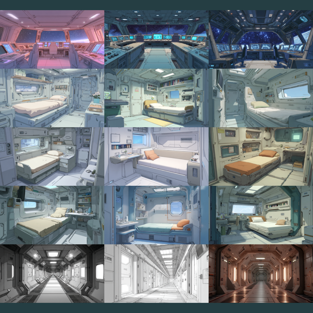 【TRPG背景素材】宇宙船内 124枚｜船長室・貨物室・通信室・廊下・ロッカー・作戦会議室・監視室・コマンドブリッジetc - 🪼くらげさんの背景素材 - BOOTH