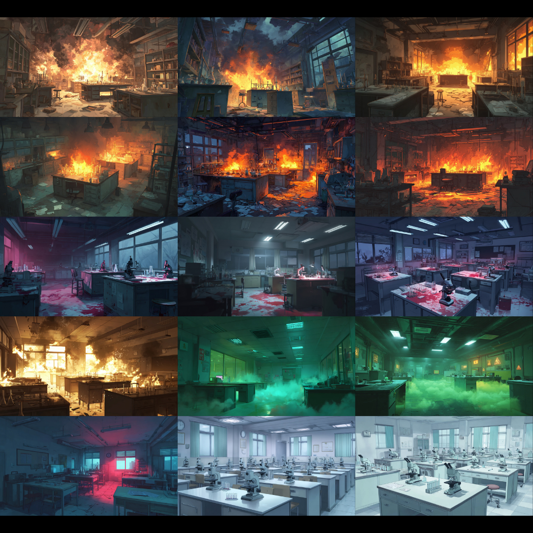 【TRPG背景素材】不穏な研究所 200枚｜研究室•外観•会議室•培養液•廊下•階段•休憩室•倉庫etc - 🪼くらげさんの背景素材 - BOOTH