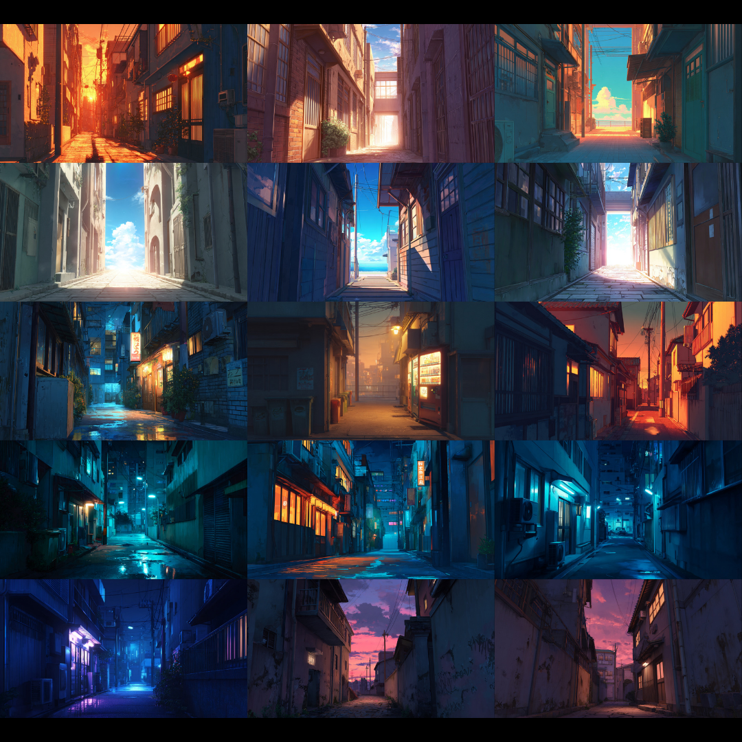 【背景素材】 路地裏 65枚｜日常•不穏•夕方•夜etc（TRPG, マダミス, ココフォリア, ゲーム） - 🪼くらげさんの背景素材 - BOOTH