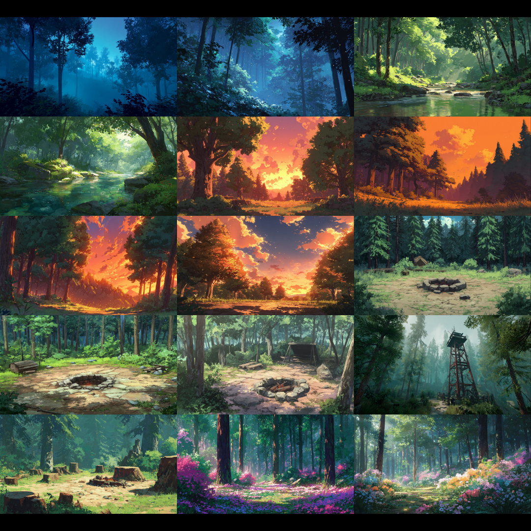 【背景素材】 森・林 250枚｜現代•日常•ファンタジー•ホラーetc（TRPG, マダミス, ココフォリア, ゲーム） - 🪼くらげさんの背景素材 - BOOTH