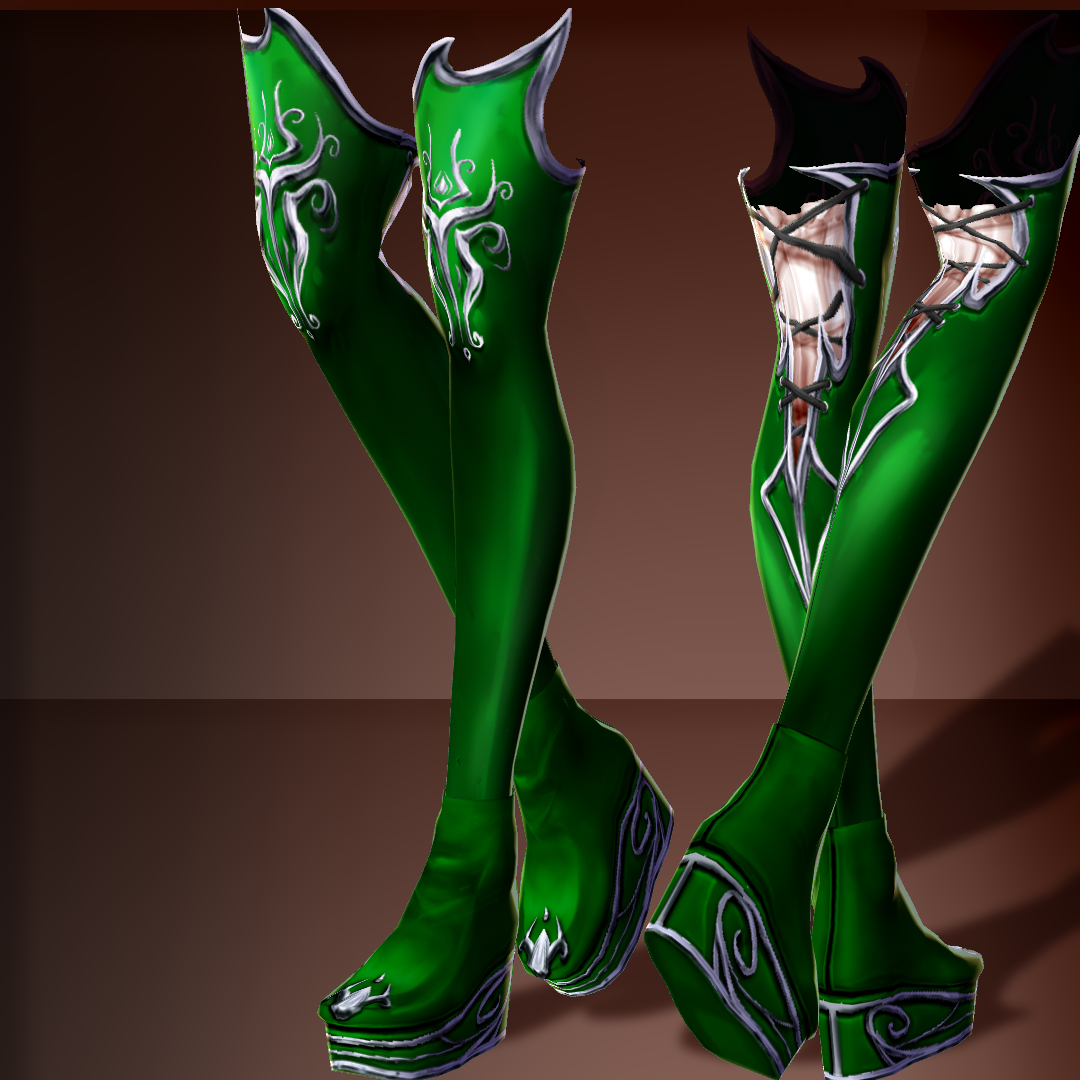 (VRoid beta) Fantasy Noble boots 6colors + editable file - The_Gambling ...