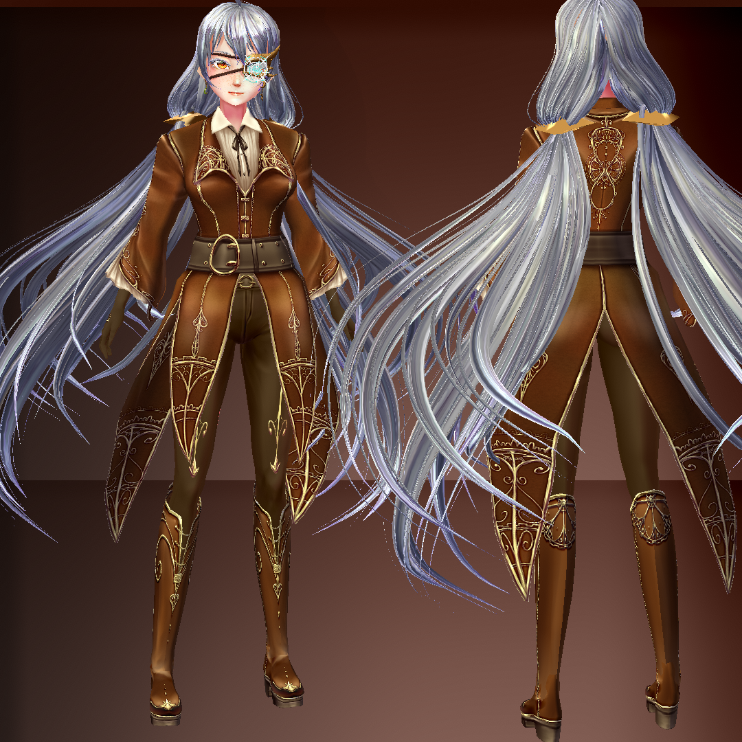 Chronomancy student outfit 7 colors + customizables - The_Gambling ...