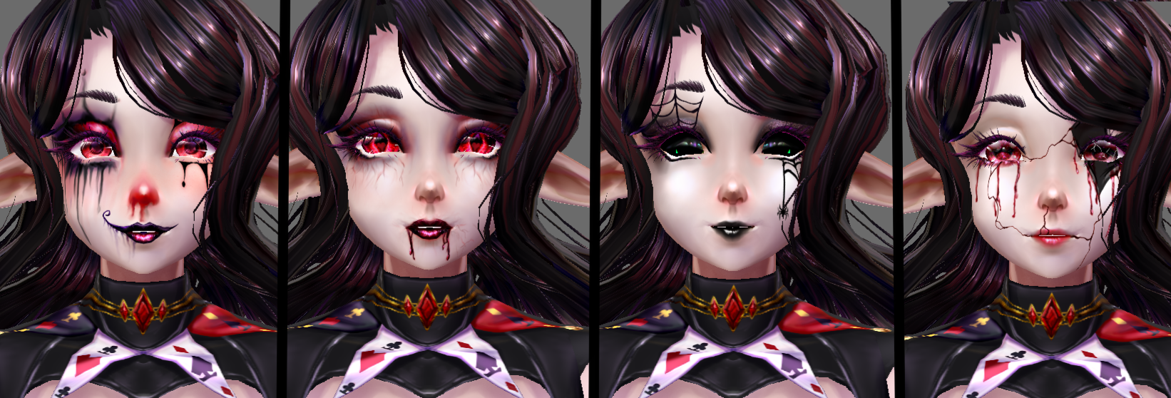 Halloween free makeup pack!(for both new and old vroid) - The_Gambling ...
