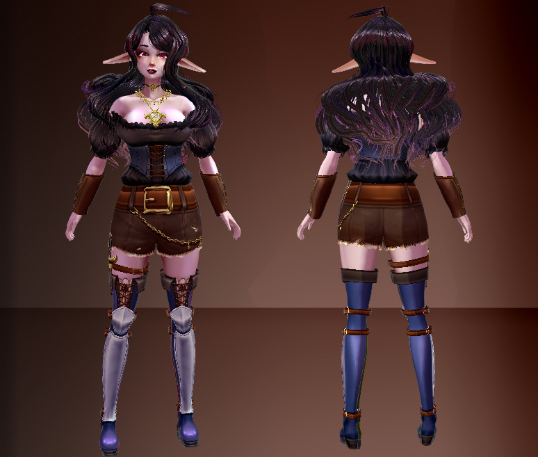 VRoid Adventurer/Pirate Outfit(for stable release)7 colors - The ...