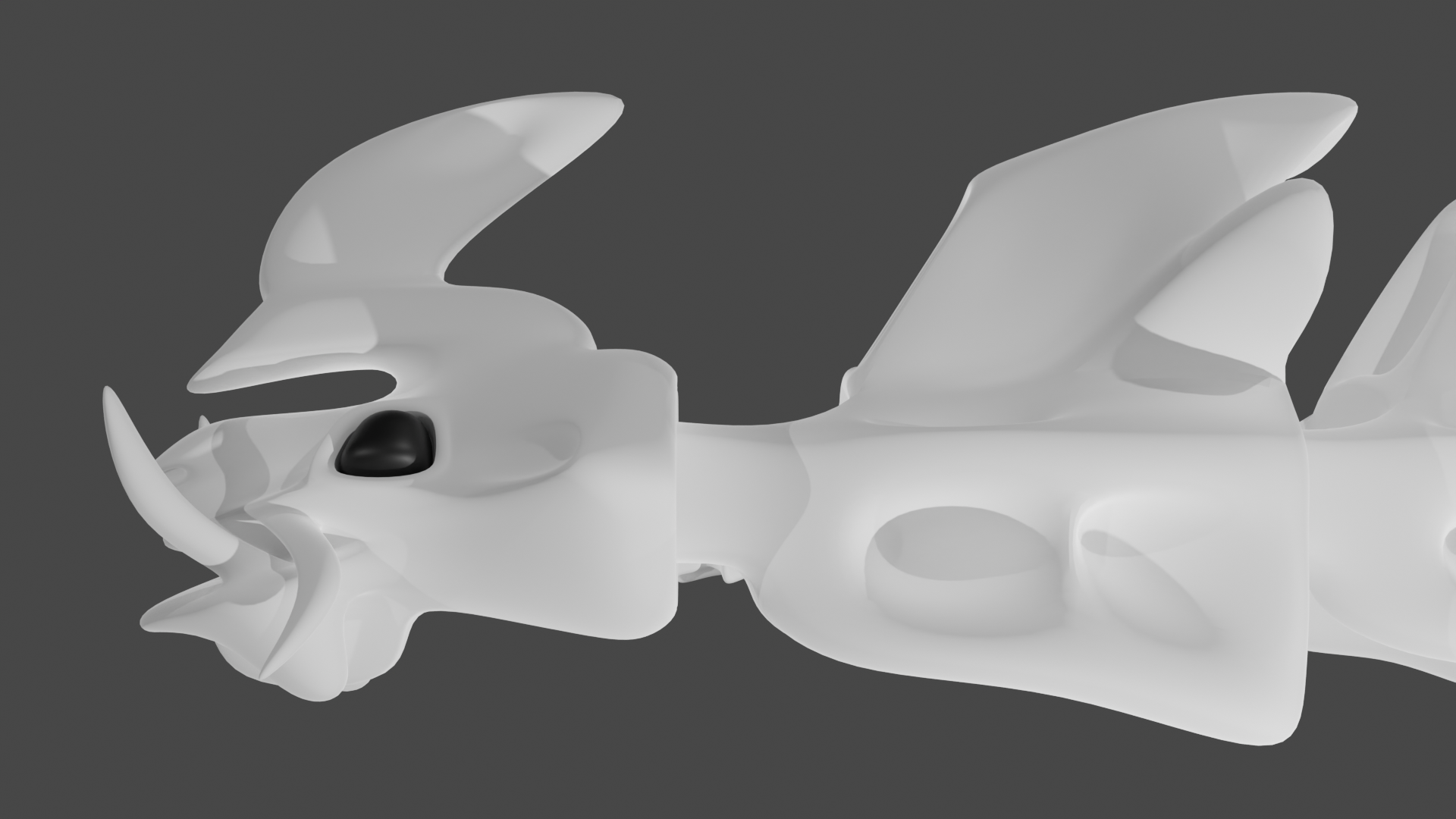 Flexible Primal Bone Dragon Made In Blender - Play Maker - BOOTH