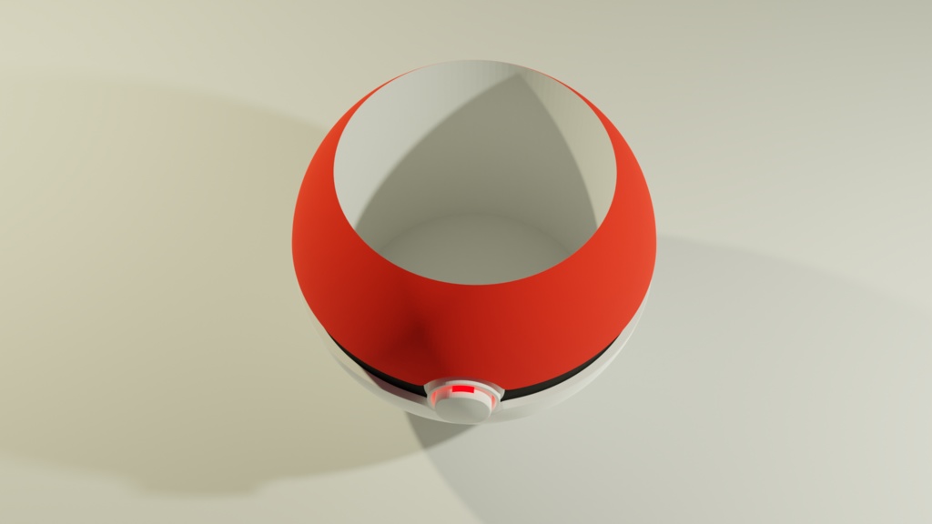 Pokeball Vase made in blender - Play Maker - BOOTH
