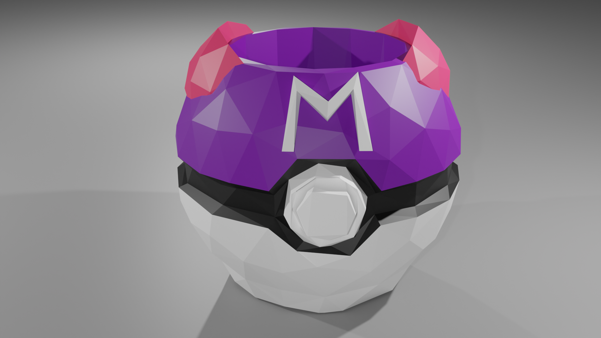 モンスターボール花瓶コレクション 1 / Lowpoly And Normal Version of Pokeball Vase ...