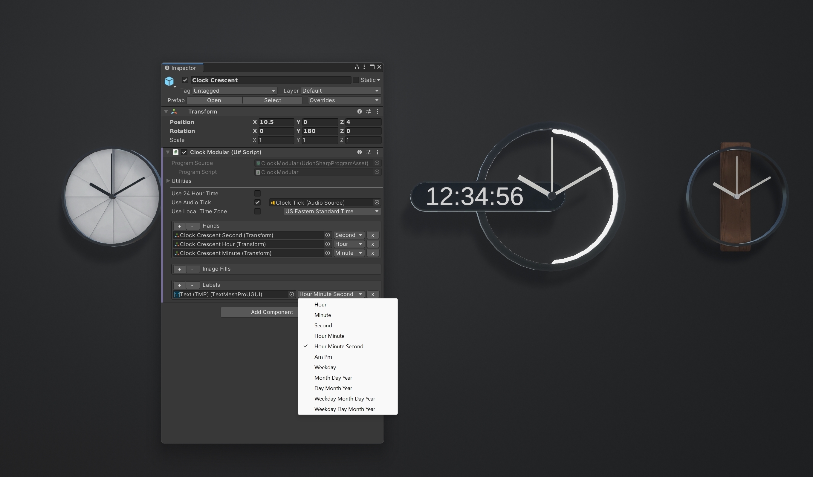 Real-time Clocks | VRChat World Prefab - Vowgan VR - BOOTH