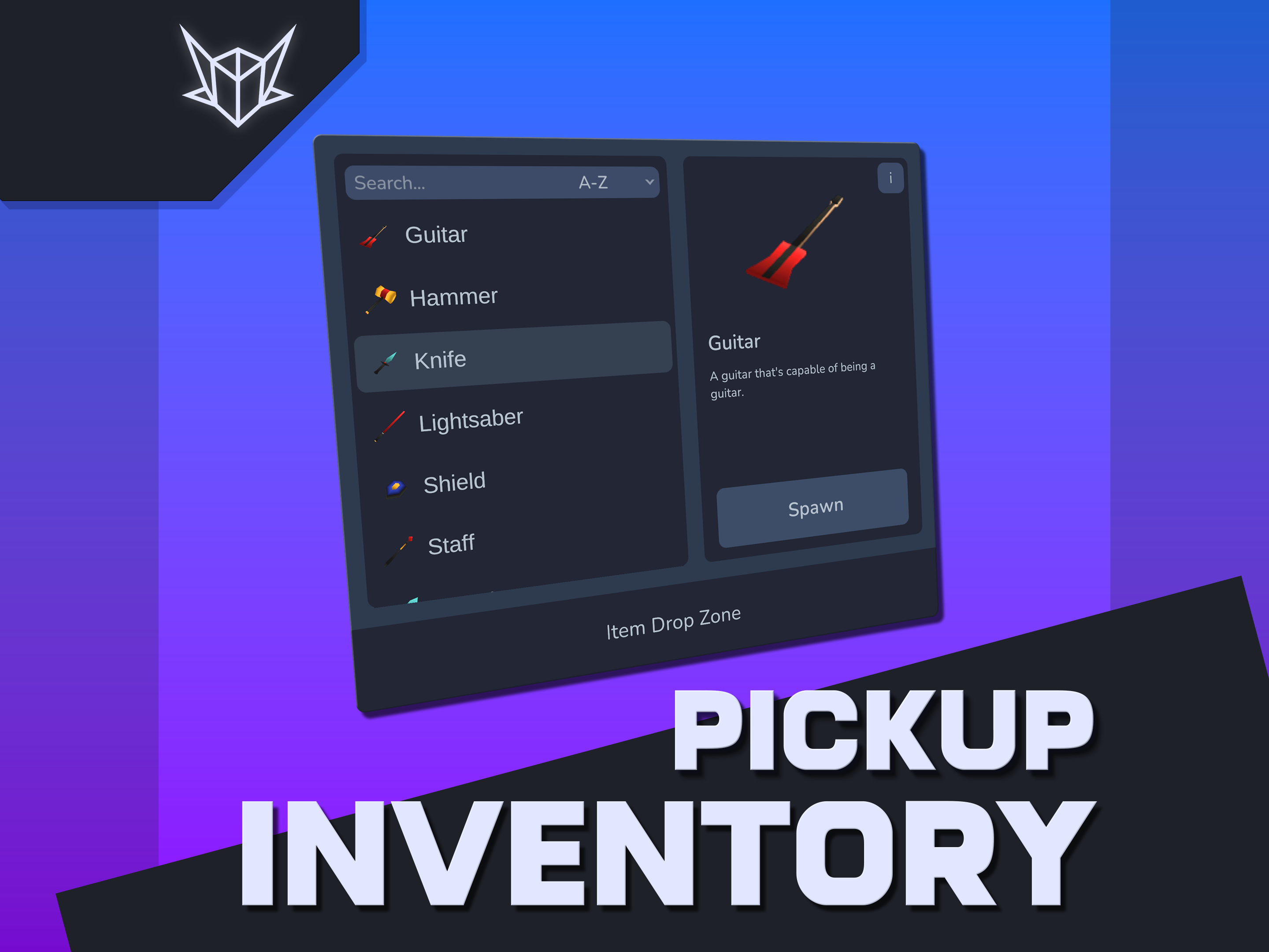 Pickup Inventory | VRChat World Prefab - Vowgan VR - BOOTH