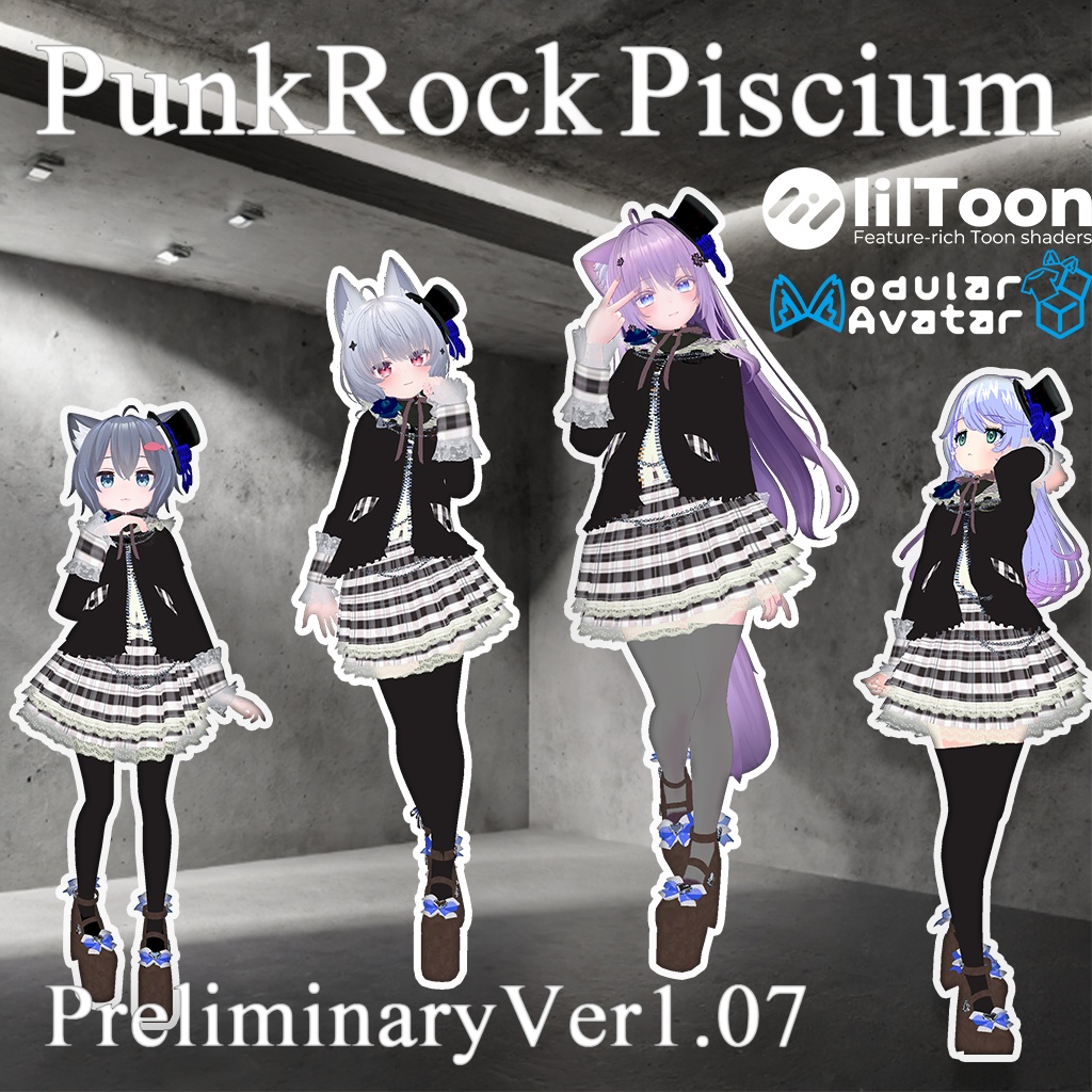【23アバター対応】PunkRock Piscium_PreliminaryVer1.09 - Atelier_of_Arlier - BOOTH