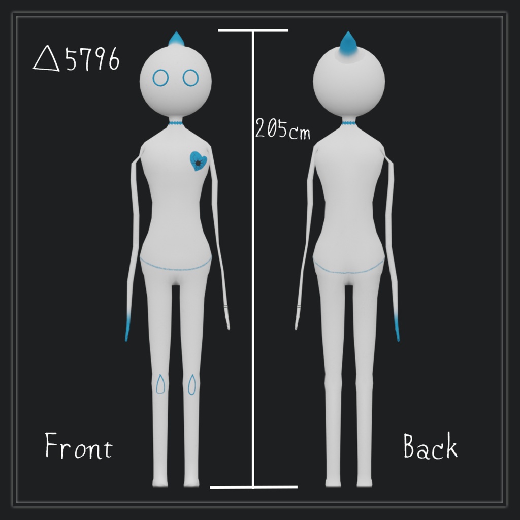 【オリジナル3Dアバター】ホワイル/While - Re:Re:Re: - BOOTH