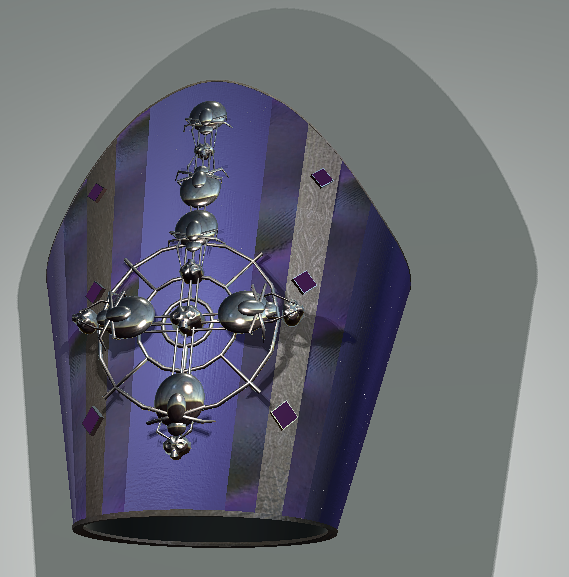 Papa Ghost Pope Hat - ClubLuckyVr - BOOTH