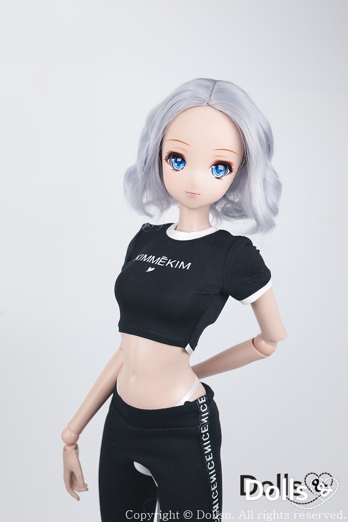 SD DDサイズ耐熱ウイッグ 8~9インチWM-035 (ブルーシルバー) - dollsn - BOOTH