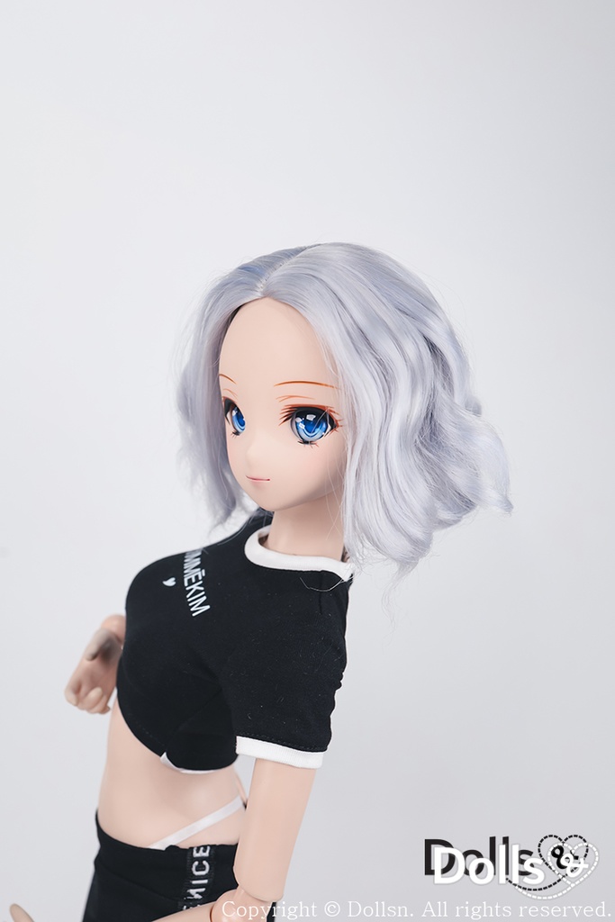 SD DDサイズ耐熱ウイッグ 8~9インチWM-035 (ブルーシルバー) - dollsn - BOOTH