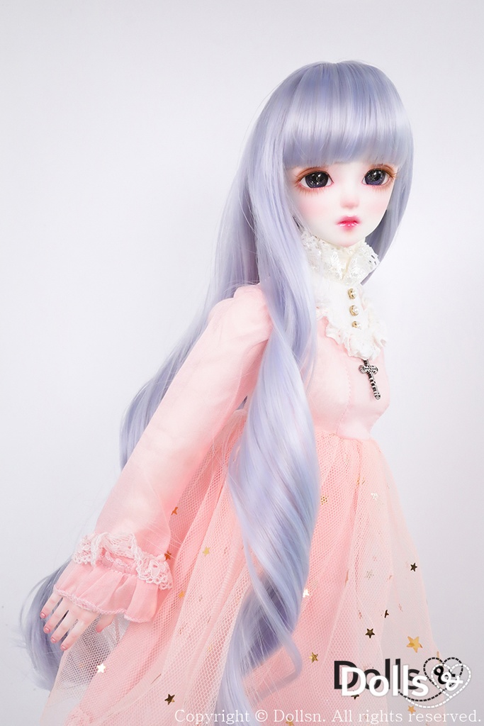 MSD SDMサイズ耐熱ウイッグ 7~8インチ WMM-022 (ブルーシルバー) - dollsn - BOOTH