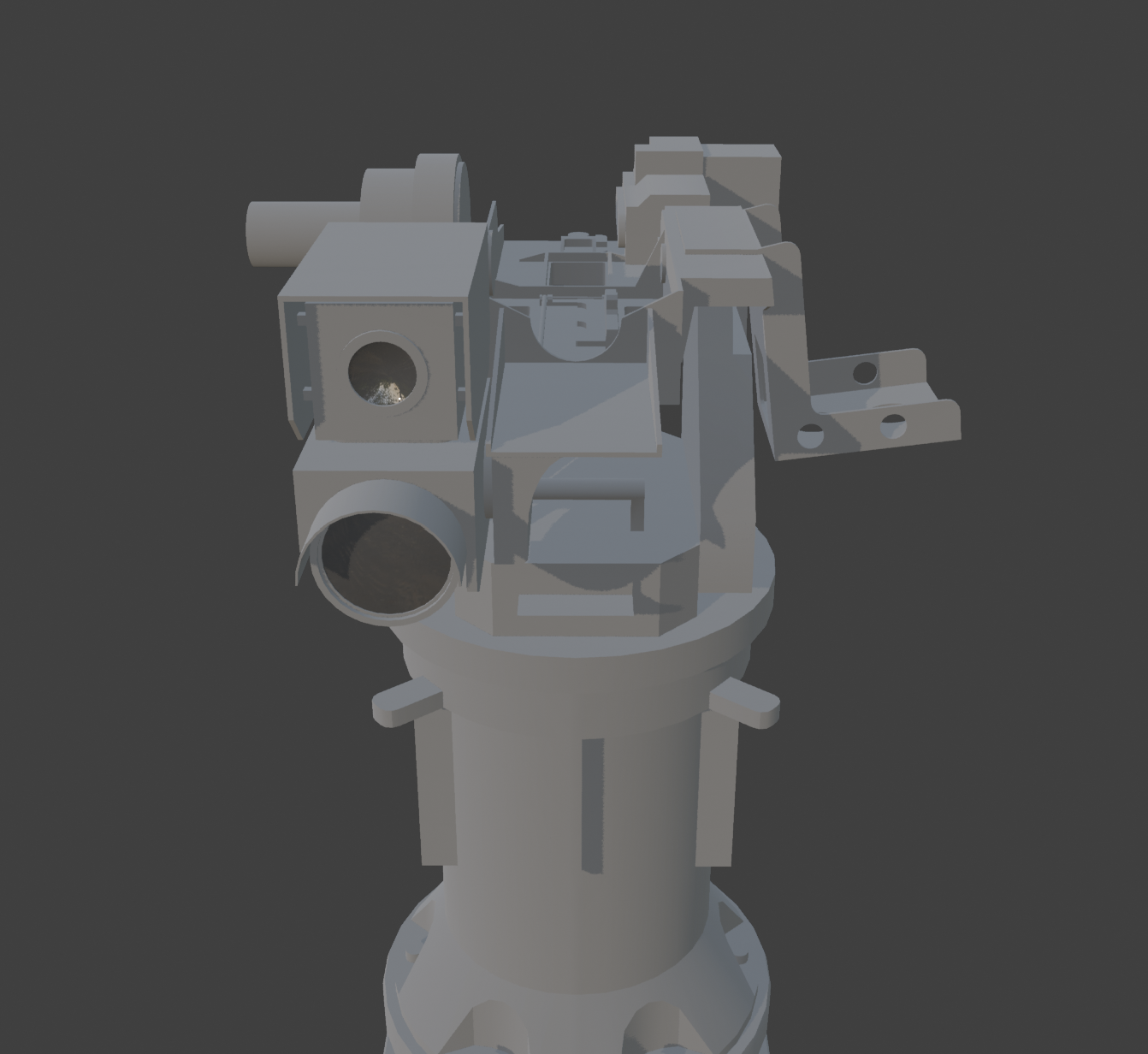 海上自衛隊 12.7mm重機関銃RWS（銃架） 3Dモデル - yukizuki-atelier - BOOTH