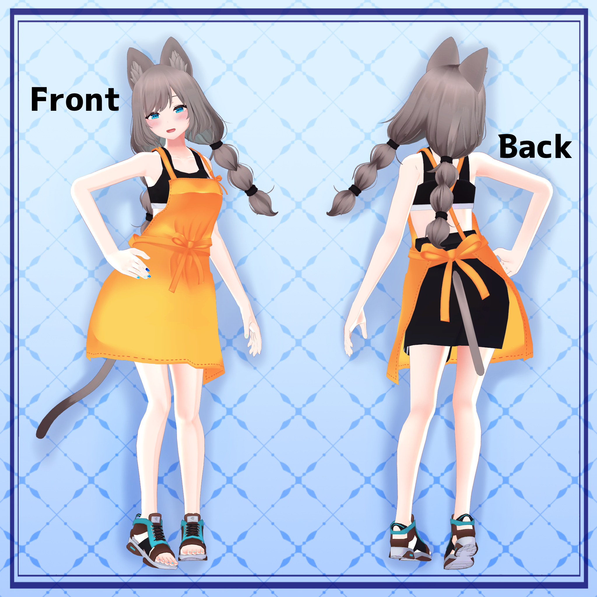 【PB対応】しんぷるエプロン【ひゅうがなつアバター対応】 - Luu+rium(るうりうむ) - BOOTH