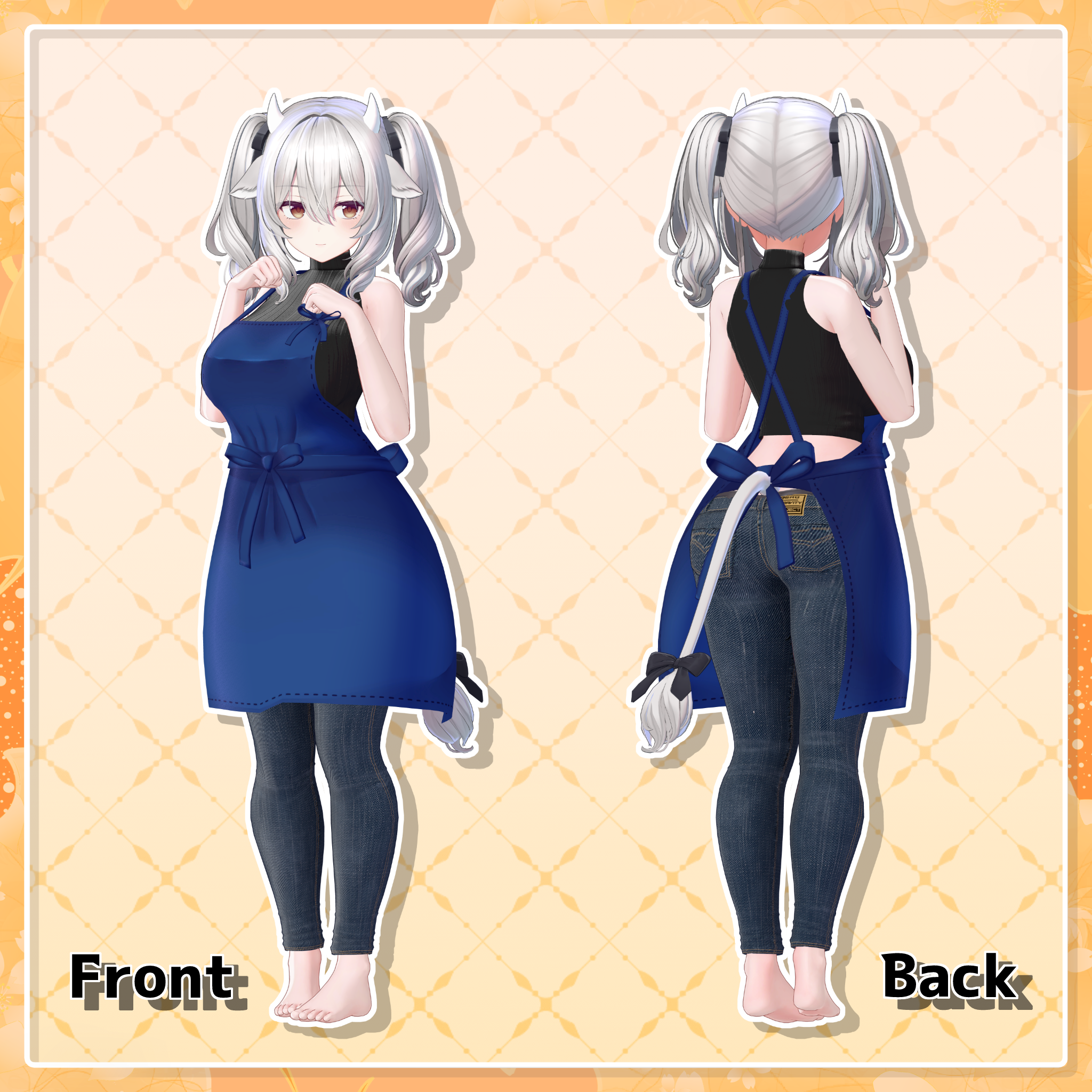 【MA設定済み】しんぷるエプロン【18アバター対応】 - Luu+rium(るうりうむ) - BOOTH