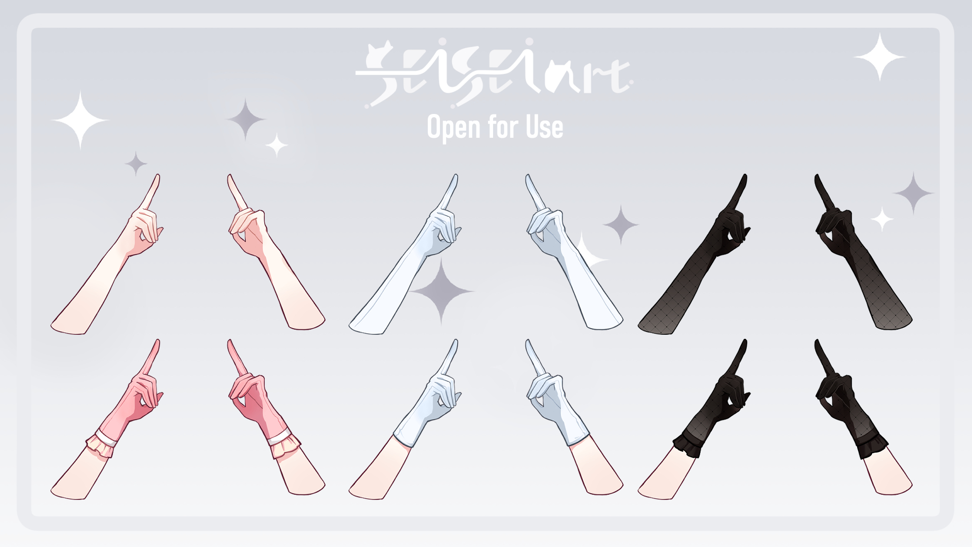 【Vtuber配信向け。映像素材】手素材 Live2D Hands asset 01 - SEISEIart - BOOTH