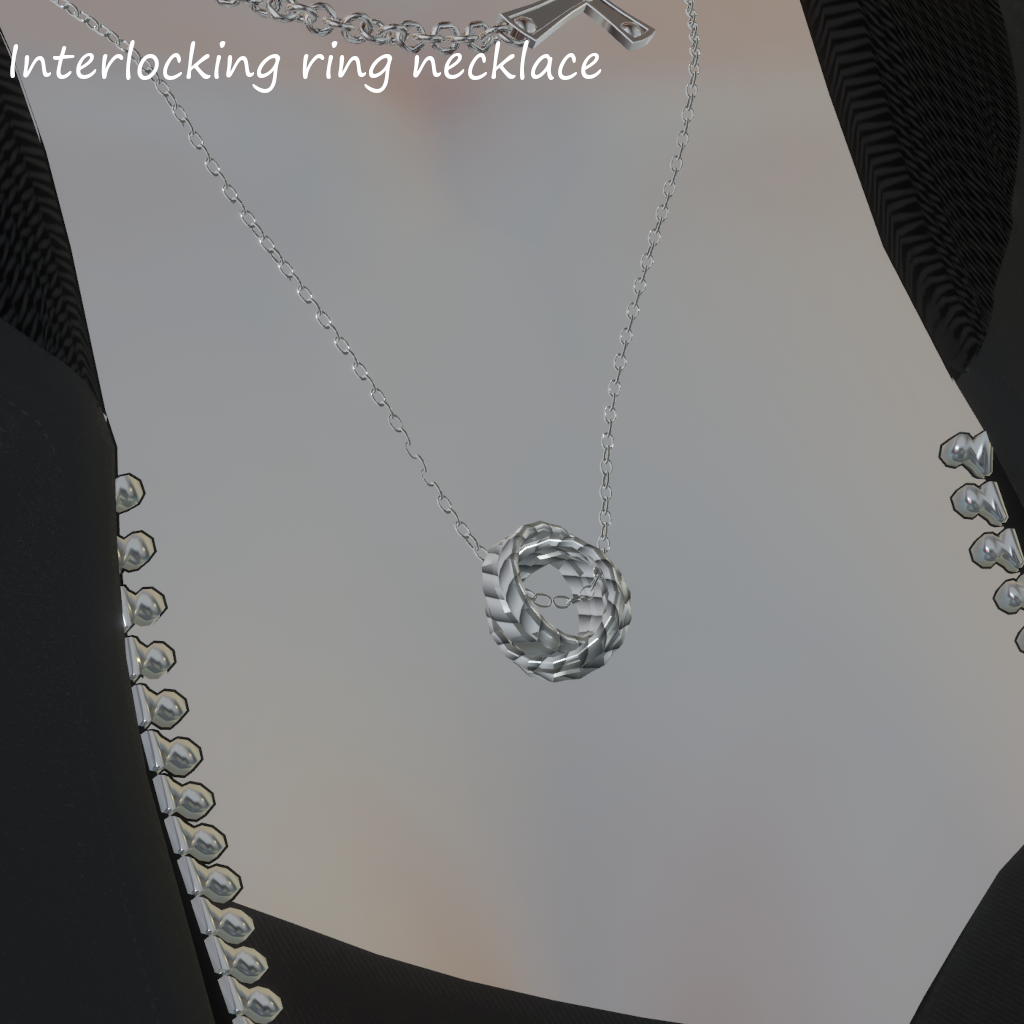 VRChat向けネックレス Interlocking Ring Necklace「オリジナル3Dモデル」 - 若頭 - BOOTH