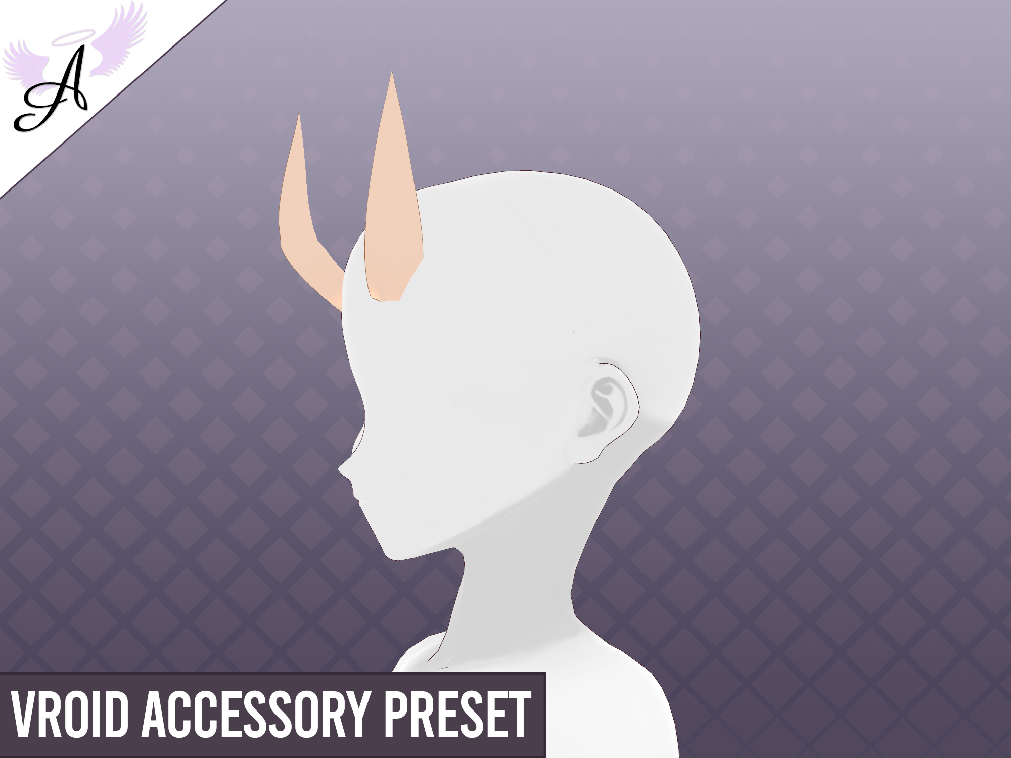 【VRoid】Horns - Model A01 - angellux - BOOTH