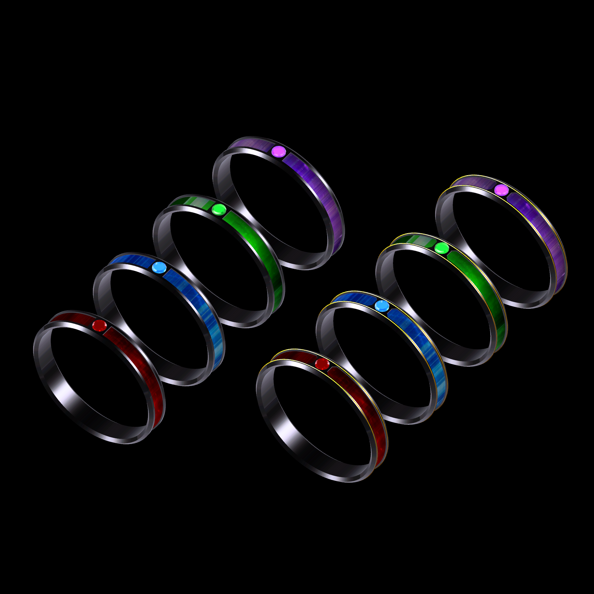 【VRChat想定】Simple Ring Set 02 - しらなみ雑貨 - BOOTH