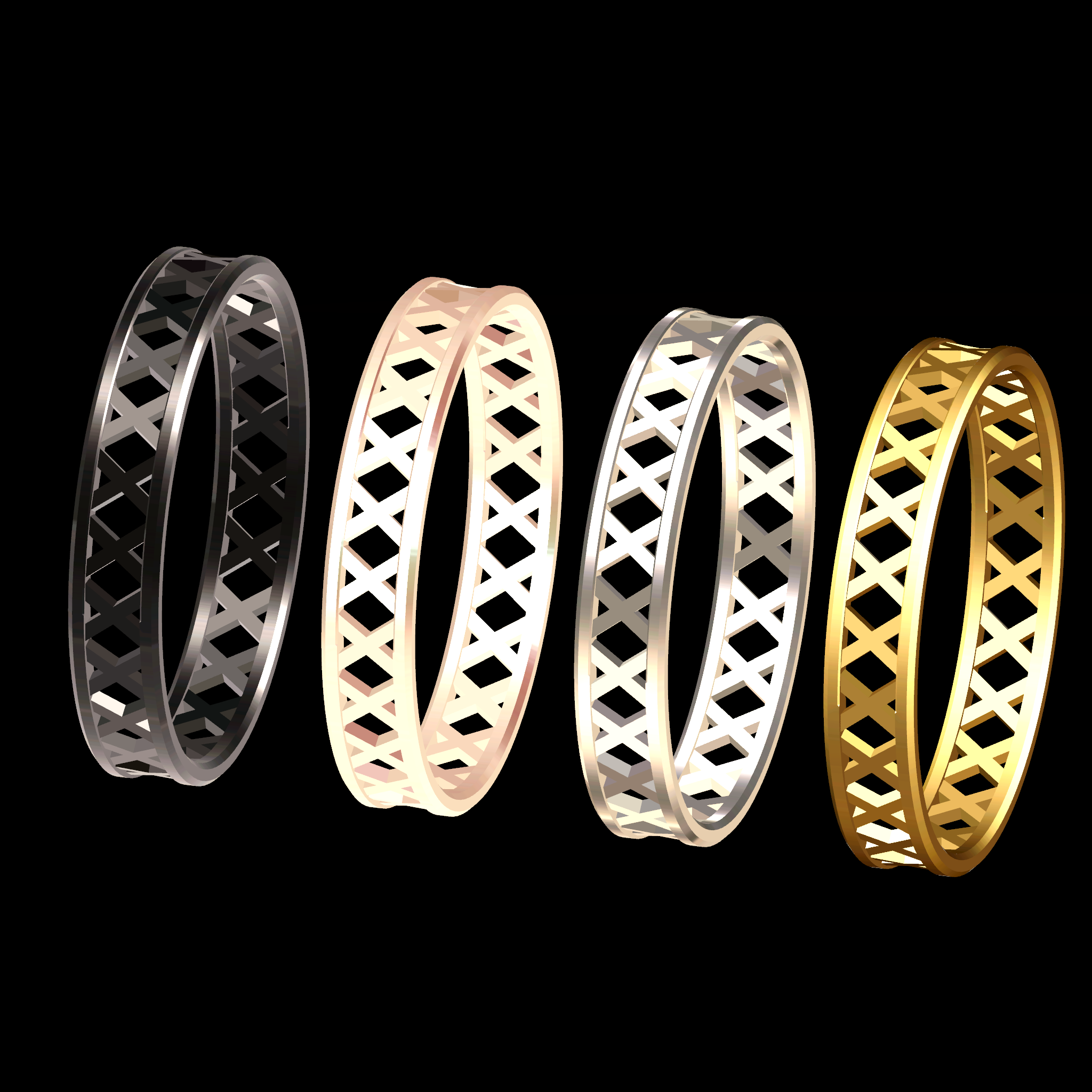 VRC想定モデル『Simple Ring Set03』 - しらなみ雑貨 - BOOTH