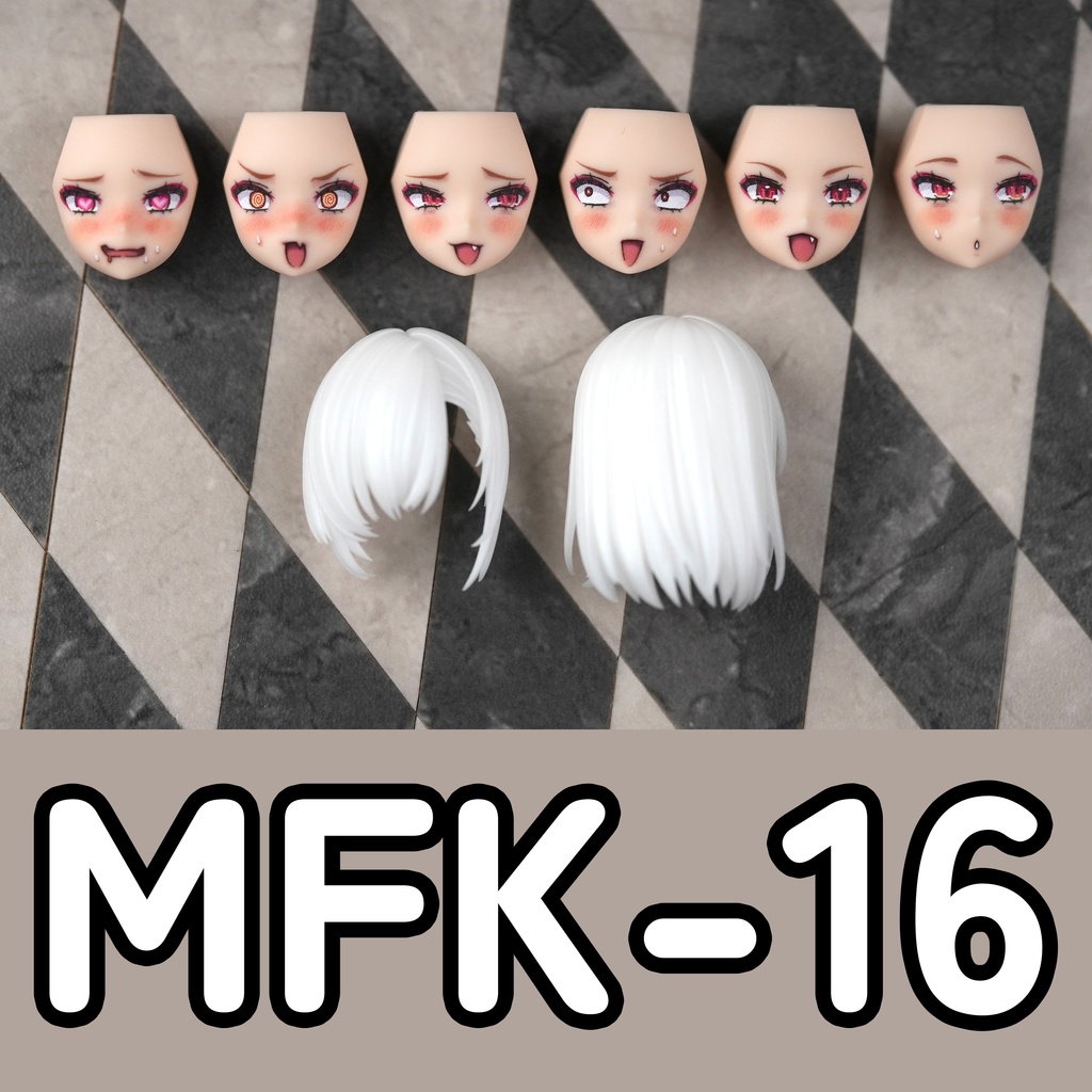 [MFK-16] フェイスパーツセット (カラープリント 完成品) - MUSCUTO SHOP - BOOTH