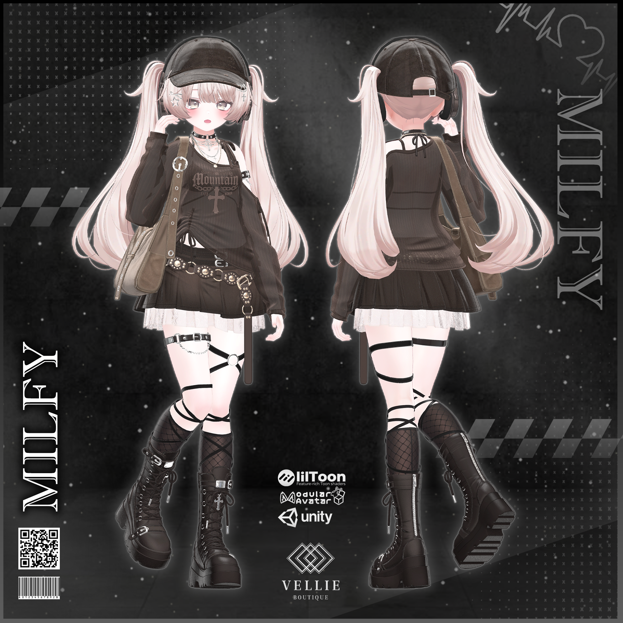 🎧【VRC 衣装】Stereo Punk - Crush - VELLIE - BOOTH