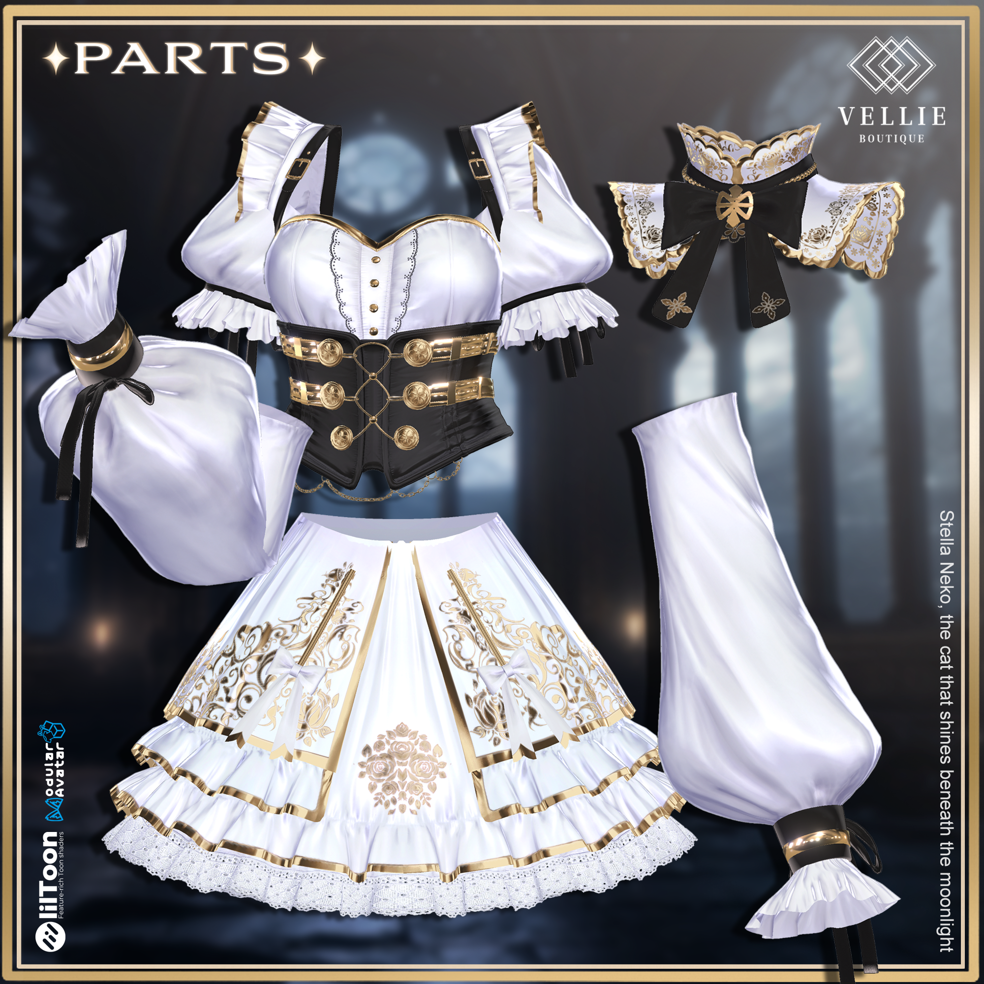 🔴On Sale 🌙【VRC 衣装】 Stella Neko - Splendent - VELLIE - BOOTH