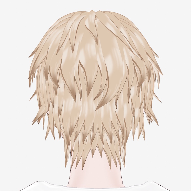 【VRoid】ブロンドウルフ ヘアプリセット - Blonde Wolfie Hair Preset - mochal-o0 - BOOTH