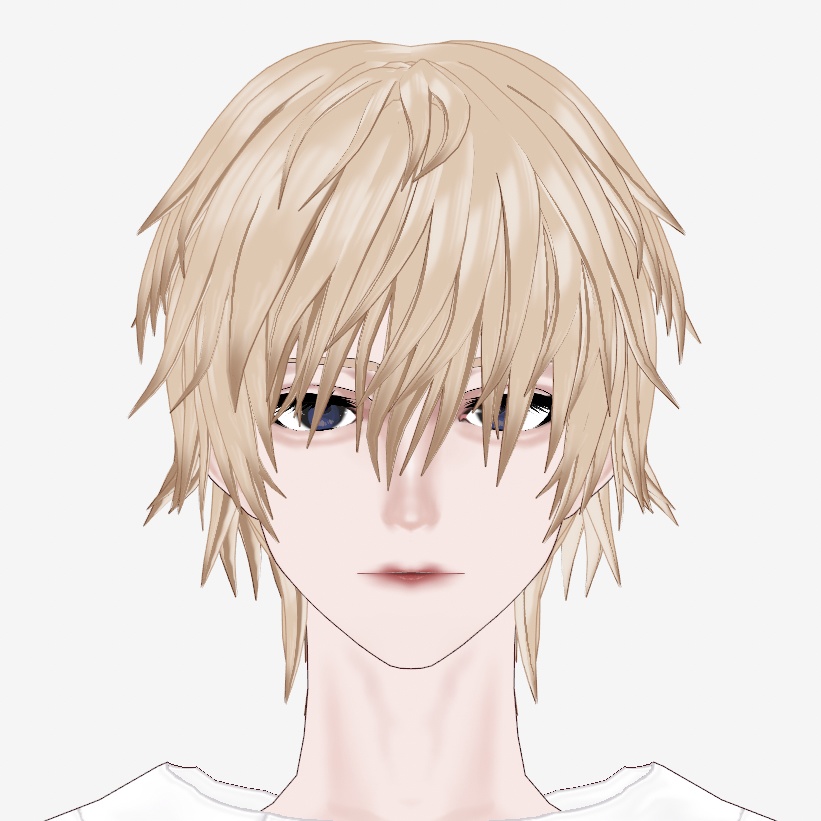 【VRoid】ブロンドウルフ ヘアプリセット - Blonde Wolfie Hair Preset - mochal-o0 - BOOTH