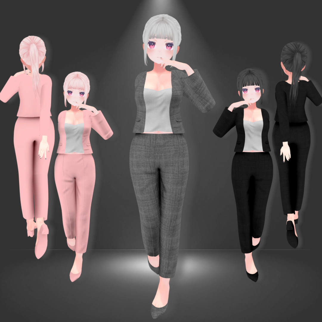 kikyo simple suit set - dblueb - BOOTH