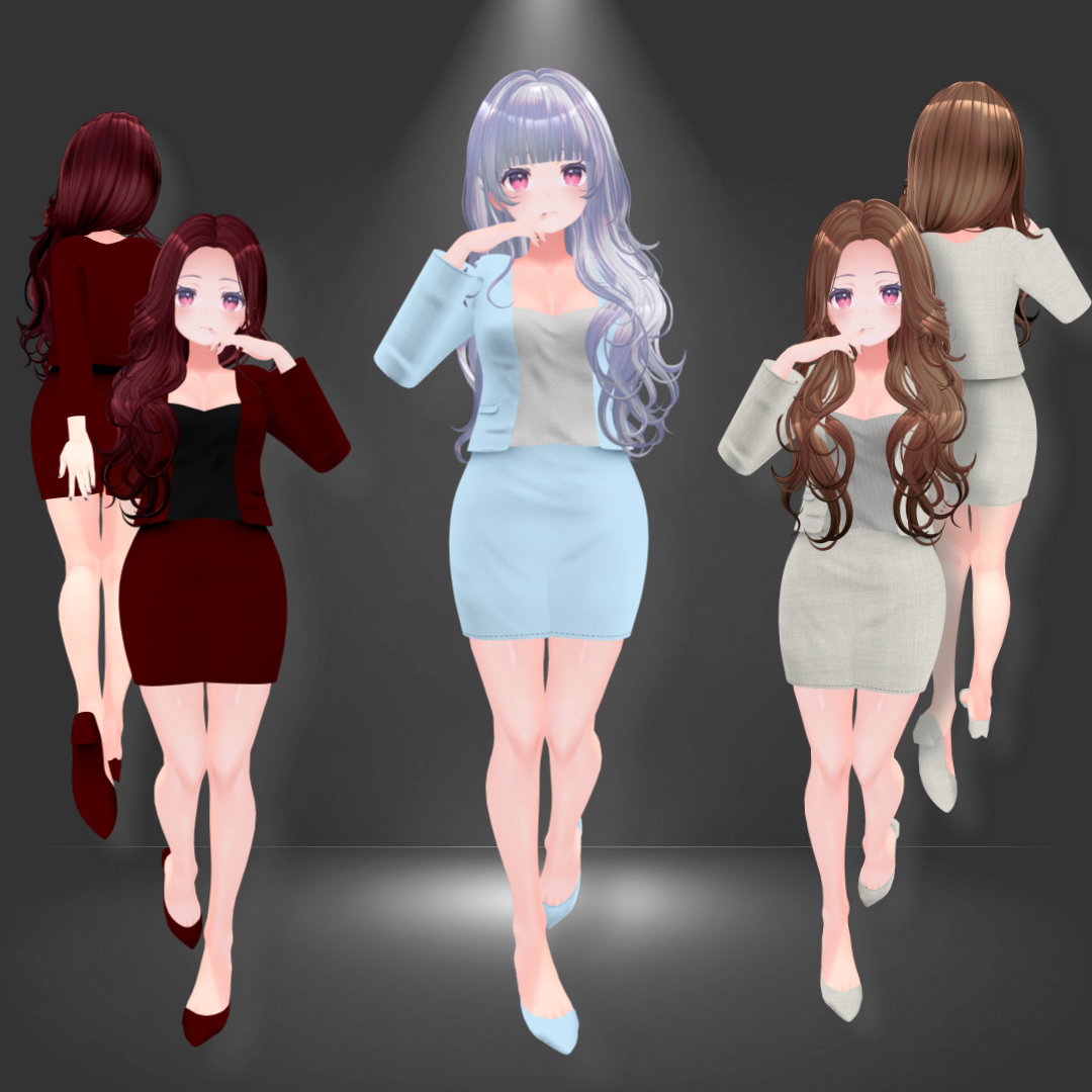 kikyo simple suit set - dblueb - BOOTH