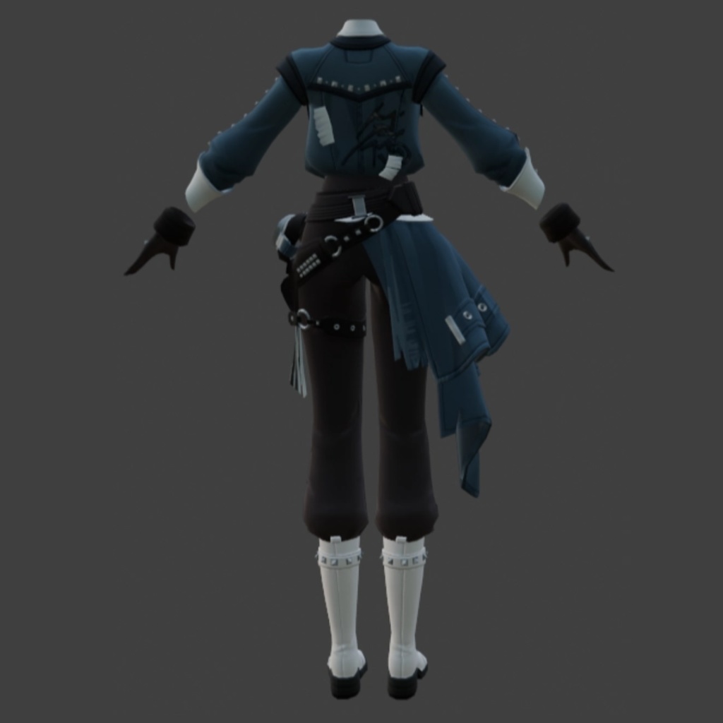 【3D衣装モデル】set9 - whitel model - BOOTH