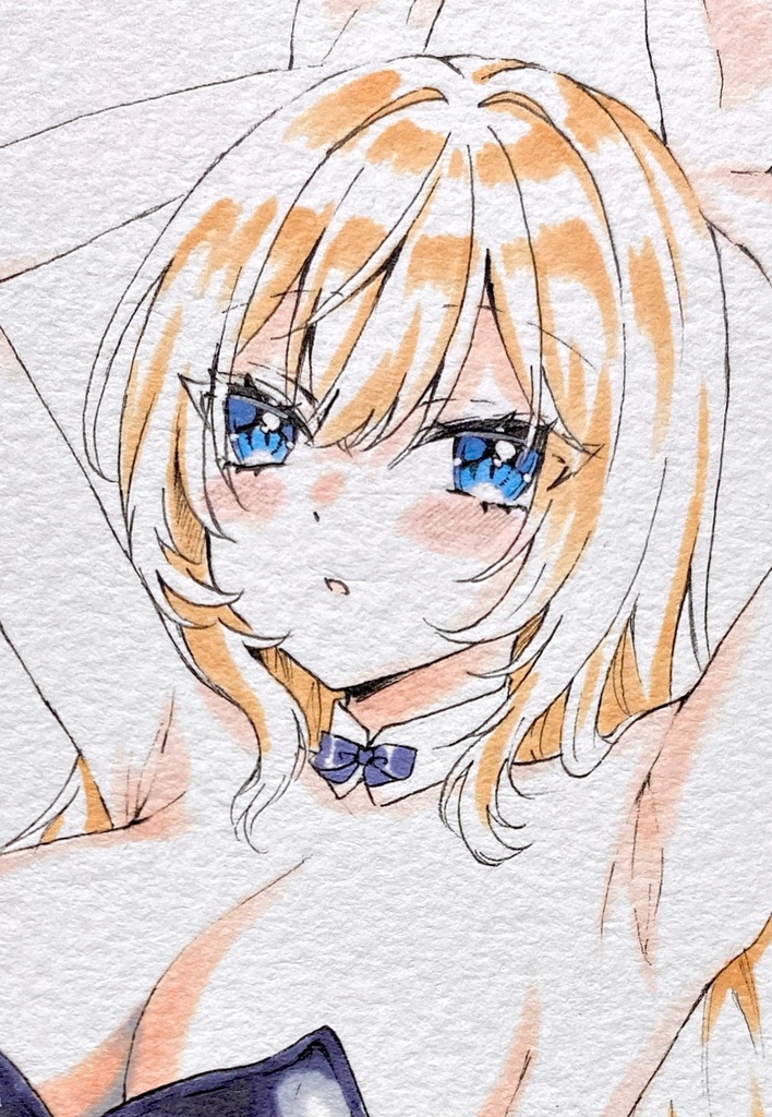 【はがきサイズ原画】バニーガールちゃん - mapo shop - BOOTH